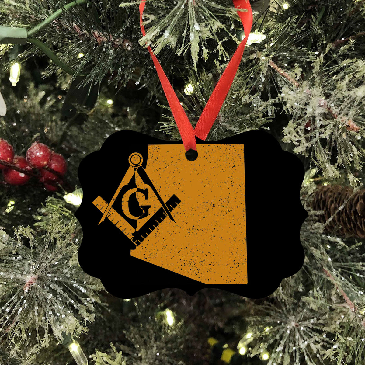 Colorado square & compass freemason symbol state map - Medallion Alumi ...