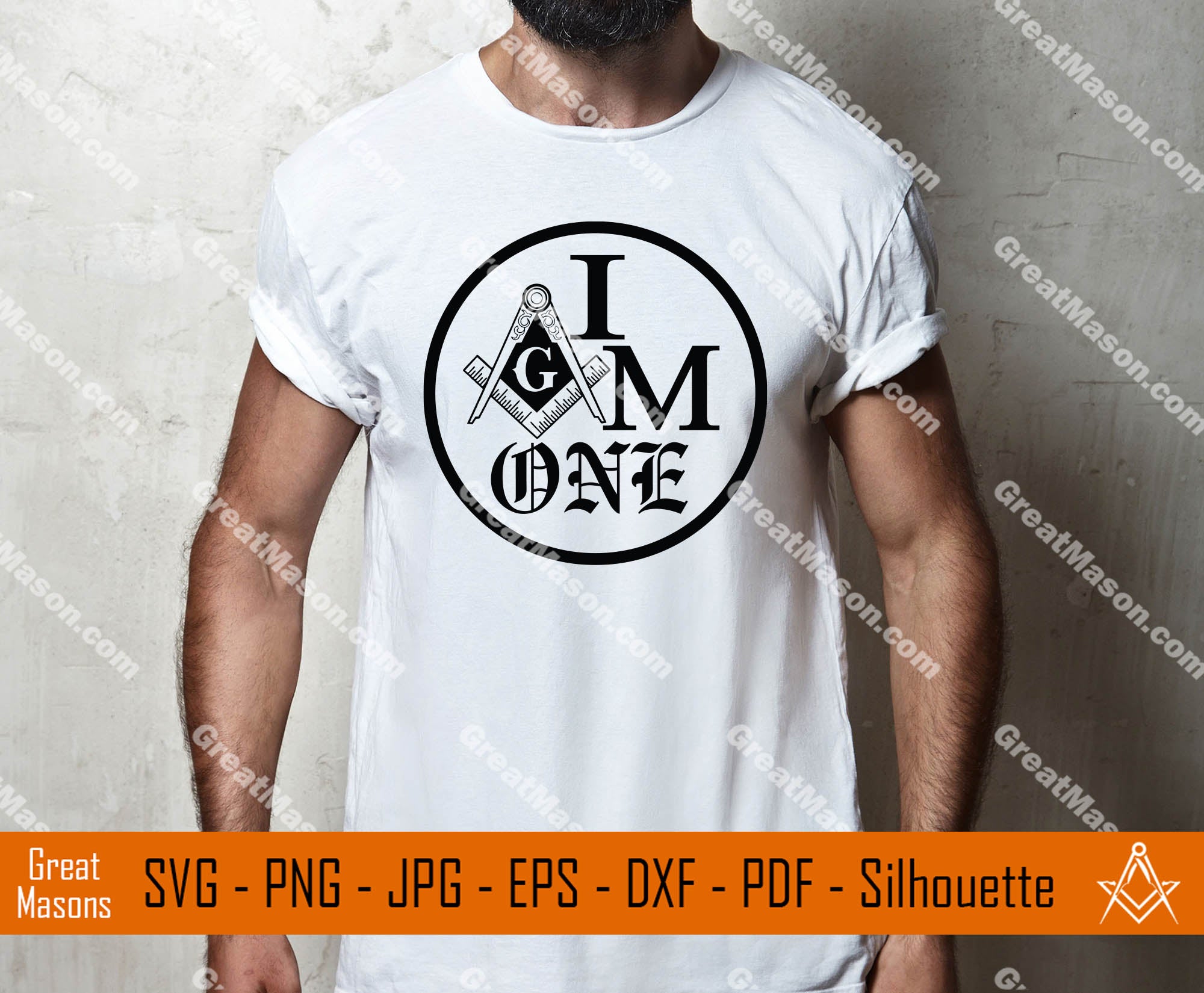 Freemason I Am One Masonic SVG, Png, Eps, Dxf, Jpg, Pdf File - Great Masons