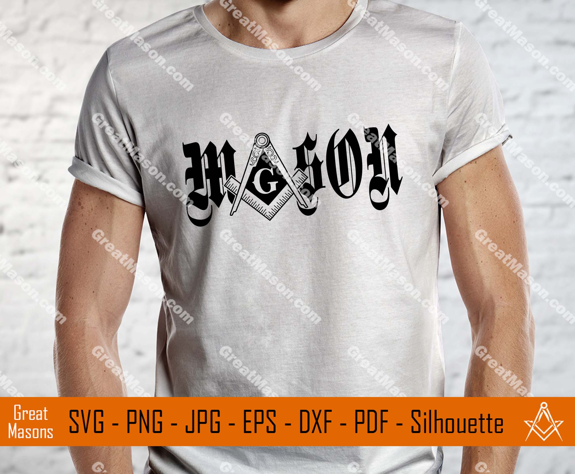 Mason Vintage Symbol Masonic SVG, Png, Eps, Dxf, Jpg, Pdf File - Great ...