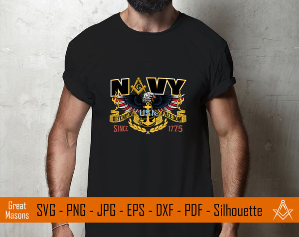 US Navy Masonic Svg, Png, Jpg, Dxf, Eps, Pdf Files - Great Masons