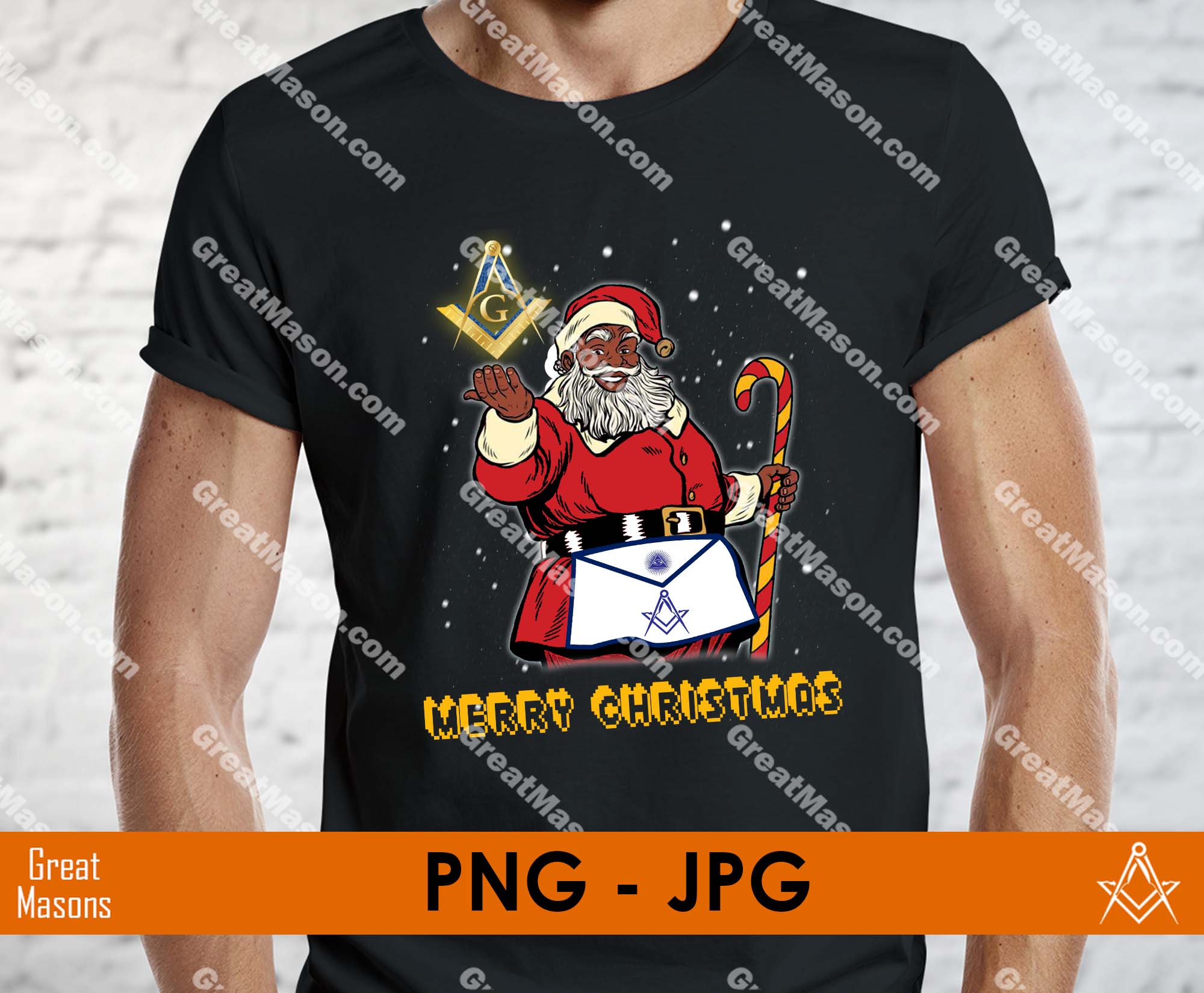 Masonic Santa Claus Merry Christmas Making Good Men Better PNG, JPG ...