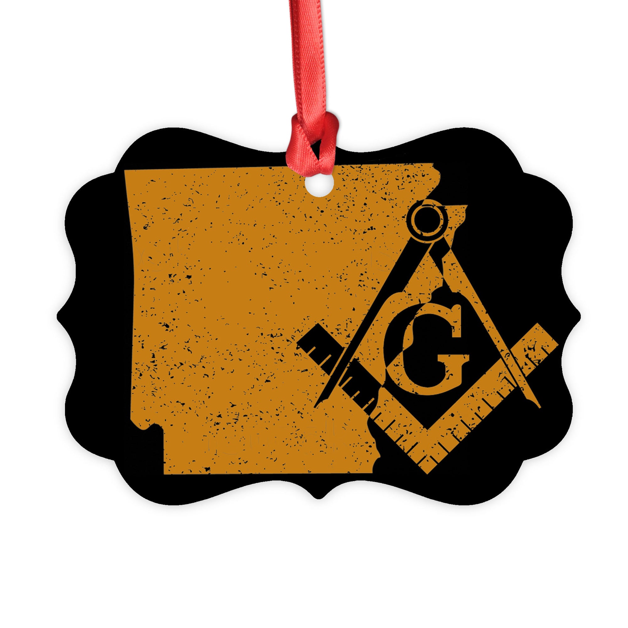 Arkansas square & compass freemason symbol state map - Medallion Alumi - Great Masons